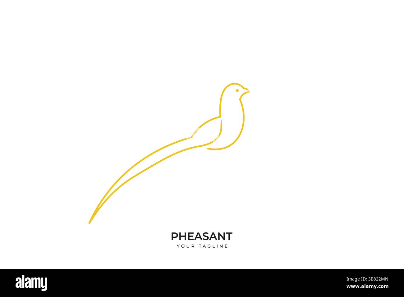 Pheasant bird logo, pheasant silhouette gradient logo, icon, pheasant ...