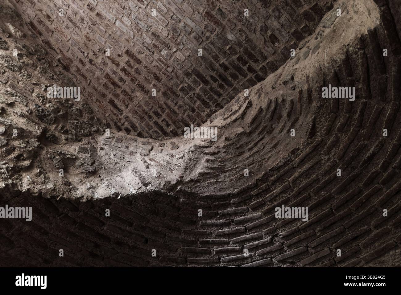 Textured stone ceiling surface with visible lines and intriguing ...