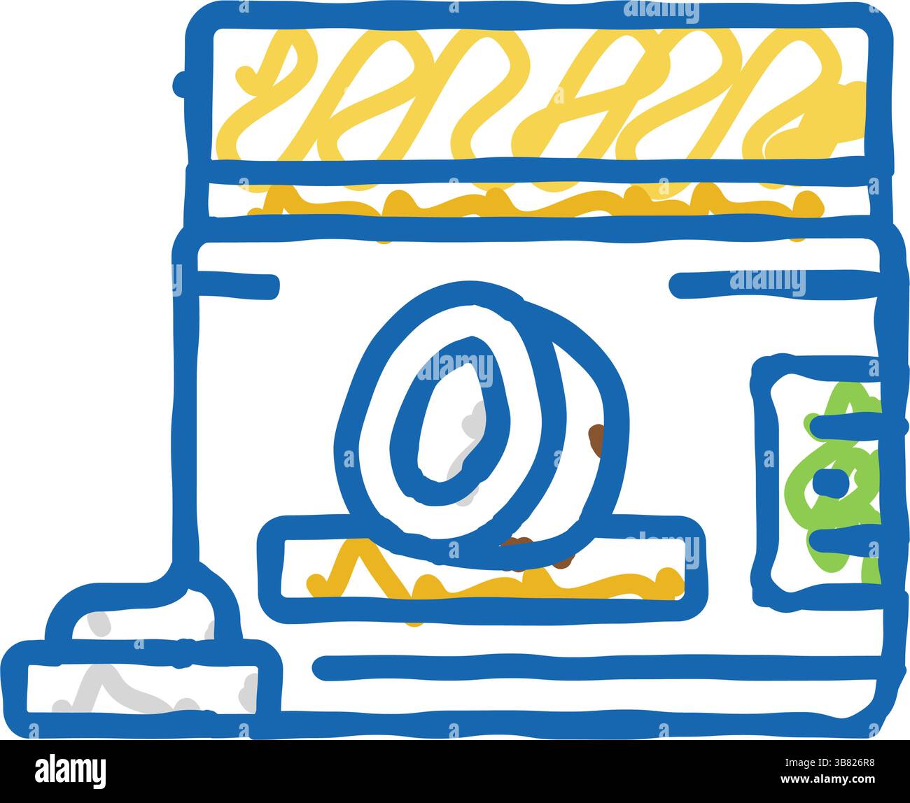 cream coconut coco icon doodle illustration Stock Vector Image & Art ...