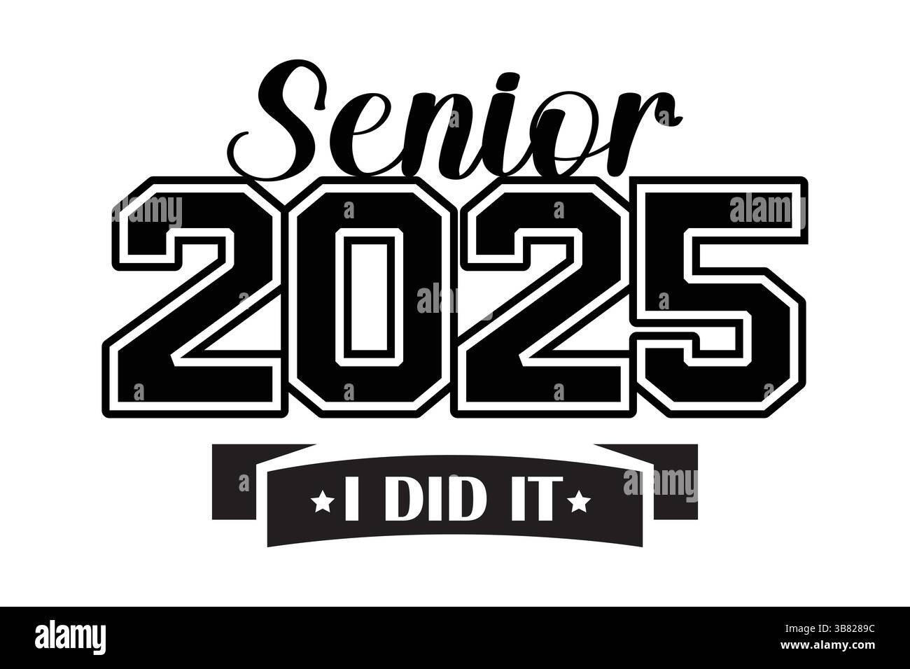 Graduation typography Cut Out Stock Images & Pictures - Alamy