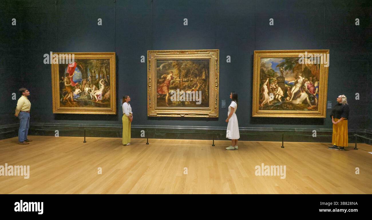 national Gallery London, 07 May 2025 (R)Titian, Diana and Callisto,(M ...
