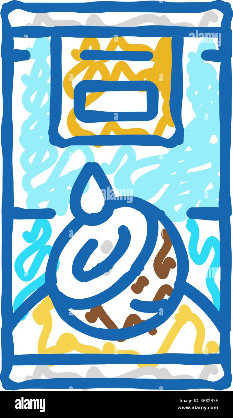 milk coconut coco icon doodle illustration Stock Vector Image & Art - Alamy