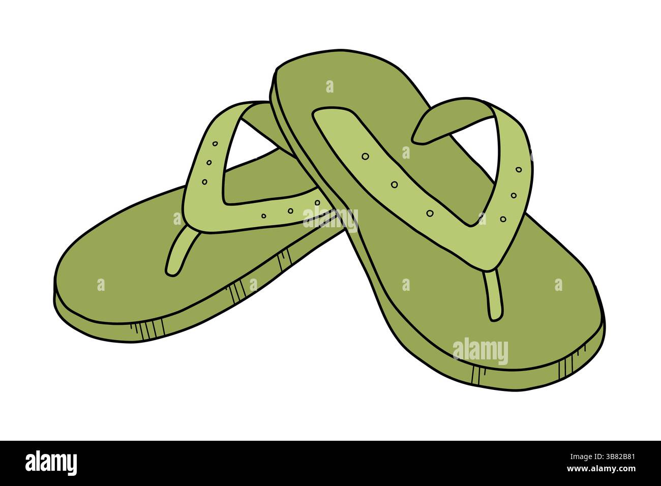 Flipflopsvector hi-res stock photography and images - Alamy