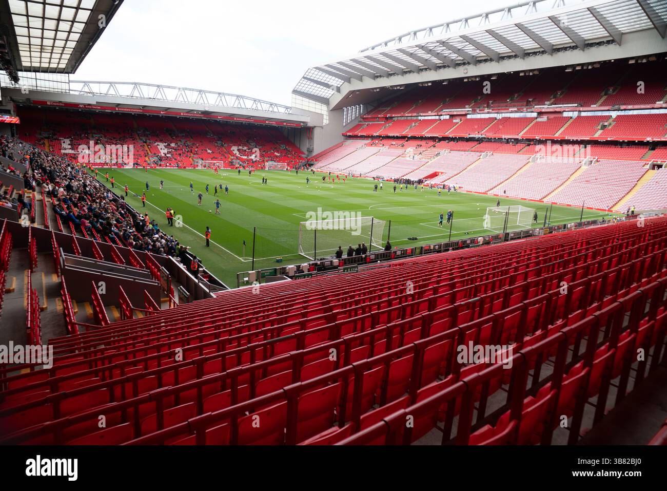 Liverpool FC v Everton FC Barclays Womens Super League. ANFIELD STADIUM ...