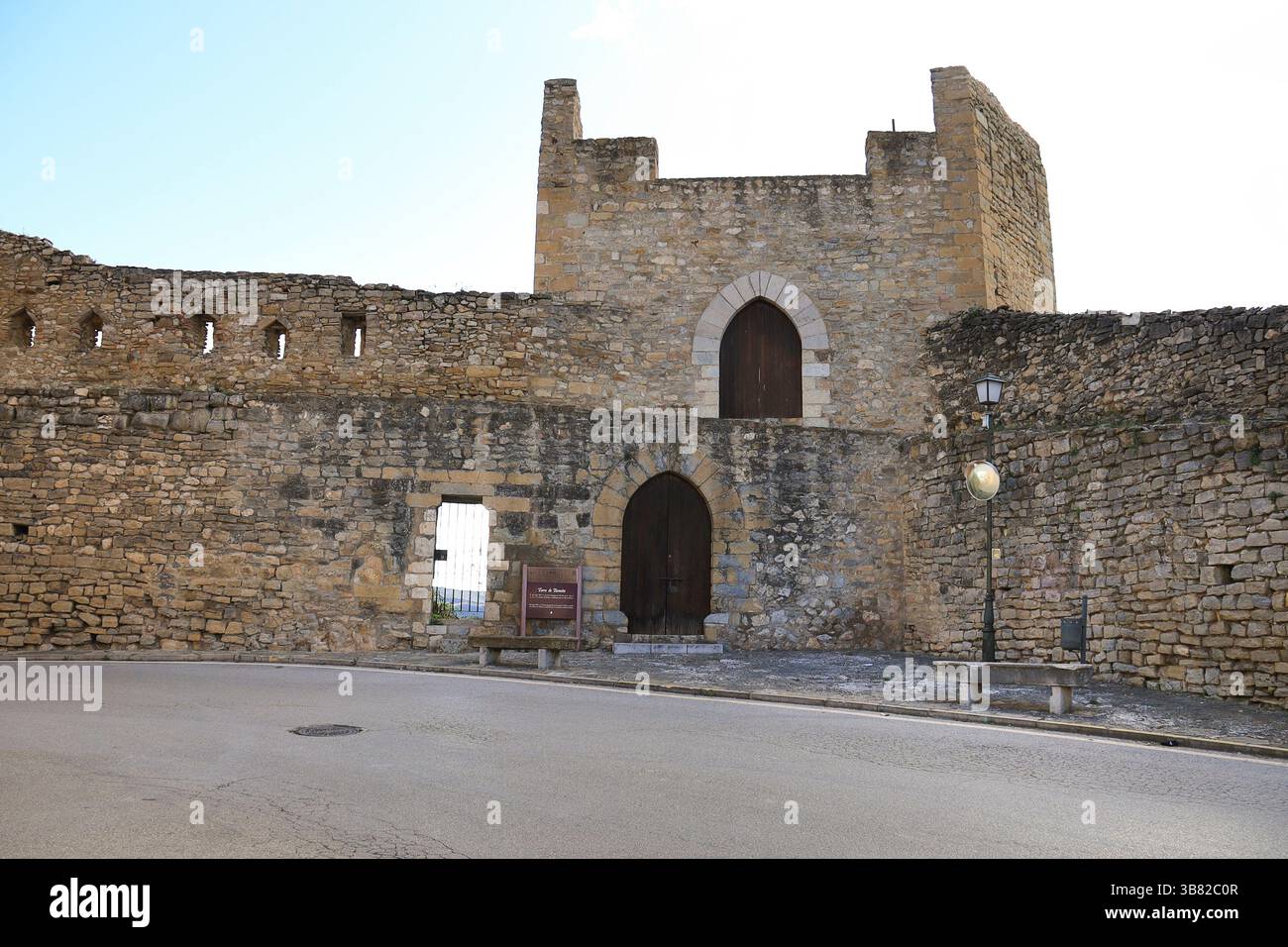 Morella, Castellon, Spain- April 18, 2025: The Beneito Tower on The ...