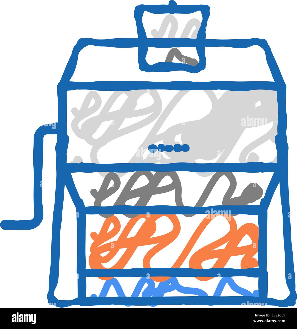 tombola drum icon doodle illustration Stock Vector Image & Art - Alamy