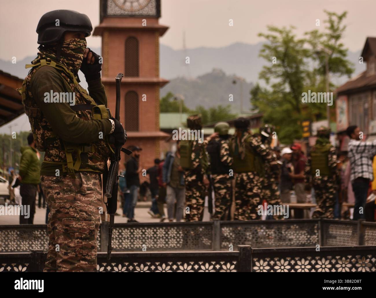 May 3, 2025, Srinagar, Jammu And Kashmir, India: Indian police keep ...