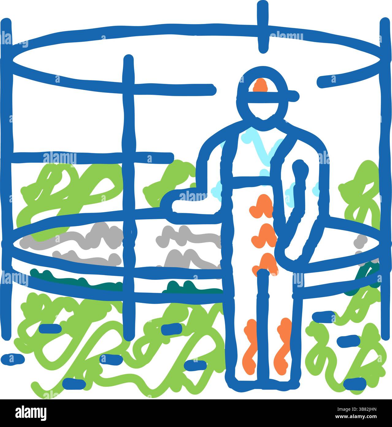 Landscaping installation Stock Vector Images - Alamy