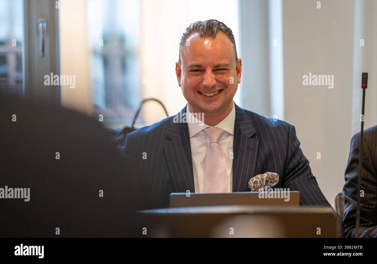 Munich, Germany. 07th May, 2025. Benjamin Nolte (AfD), member of the Bavarian State Parliament ...