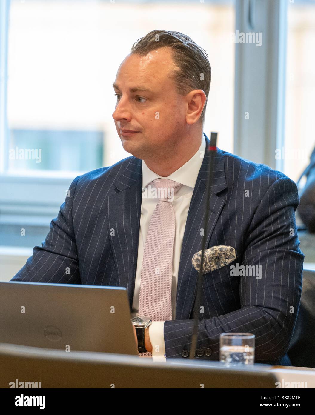 Munich, Germany. 07th May, 2025. Benjamin Nolte (AfD), member of the Bavarian State Parliament ...