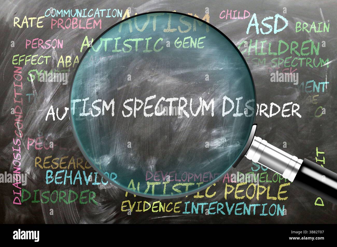 Autism spectrum disorder being studied hi-res stock photography and ...