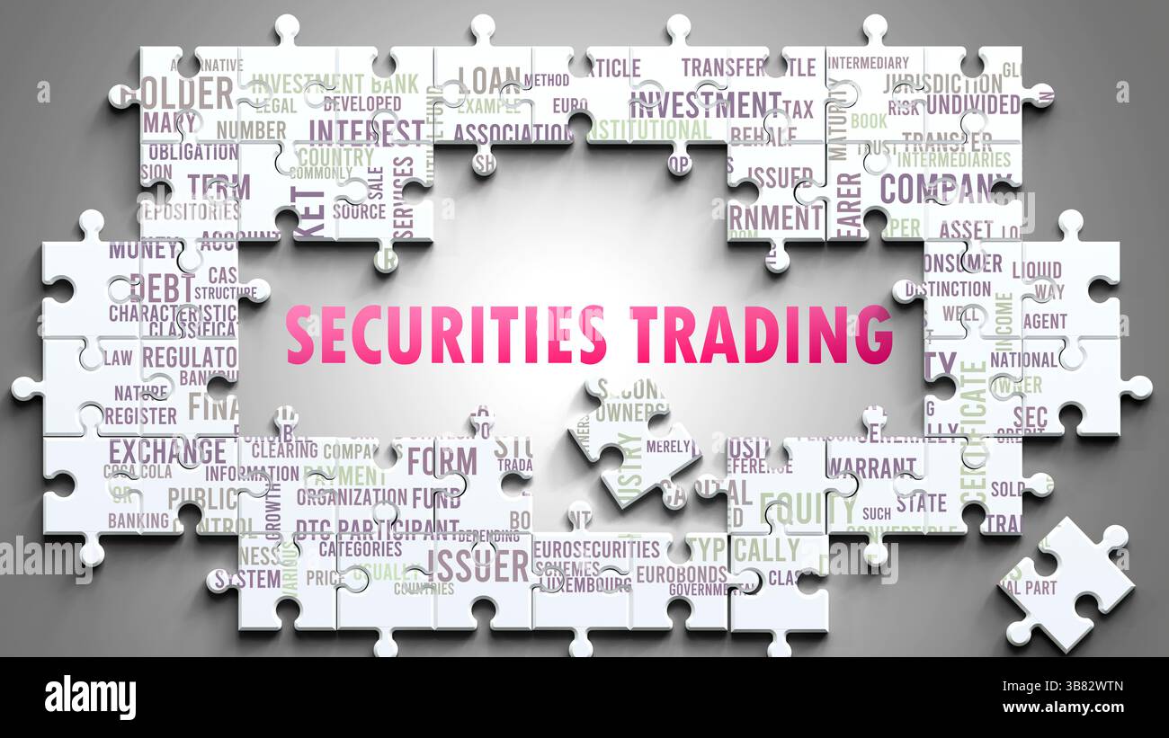 Securities trading being a complex subject hi-res stock photography and ...