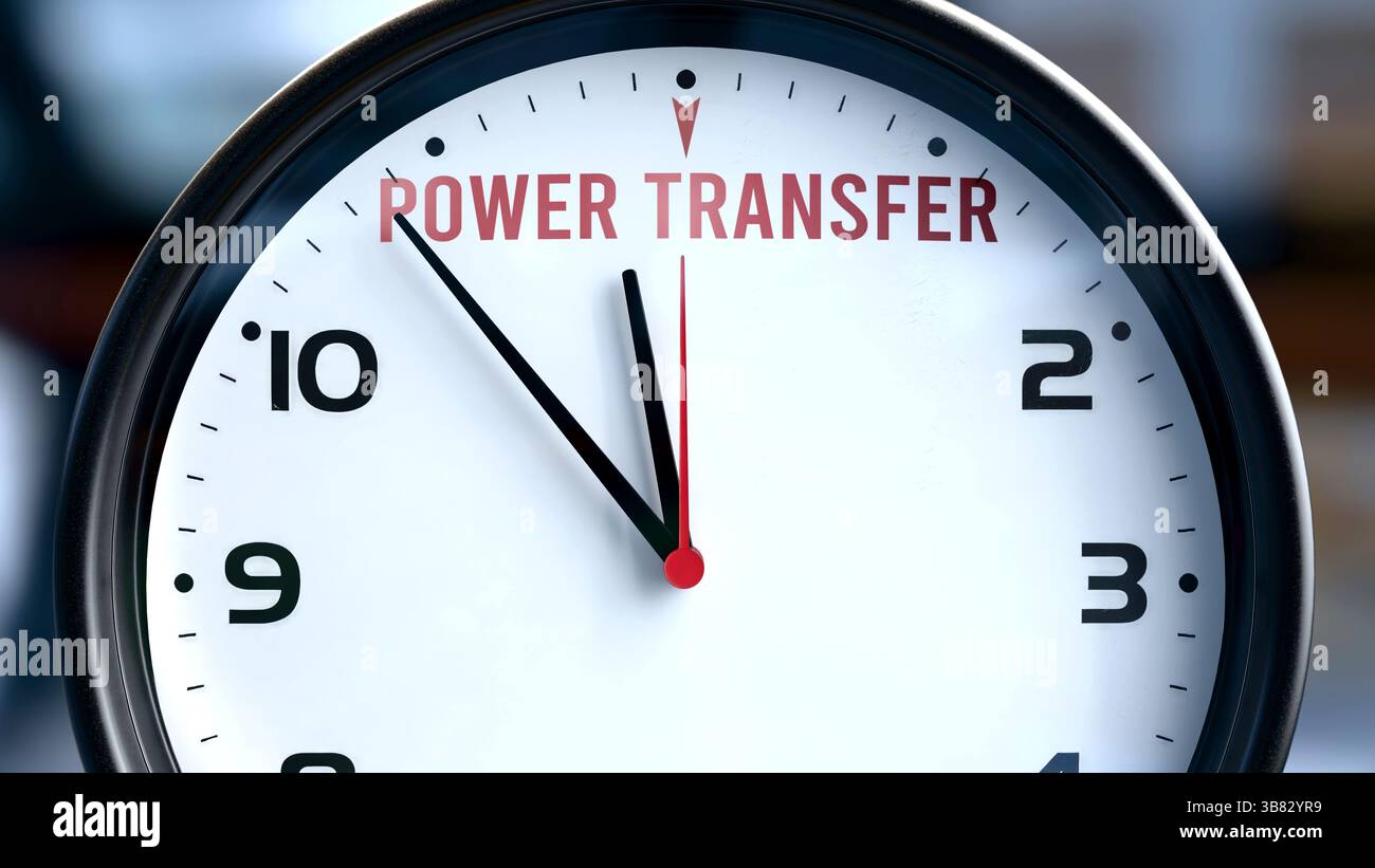 It is imminent incoming power transfer hi-res stock photography and ...