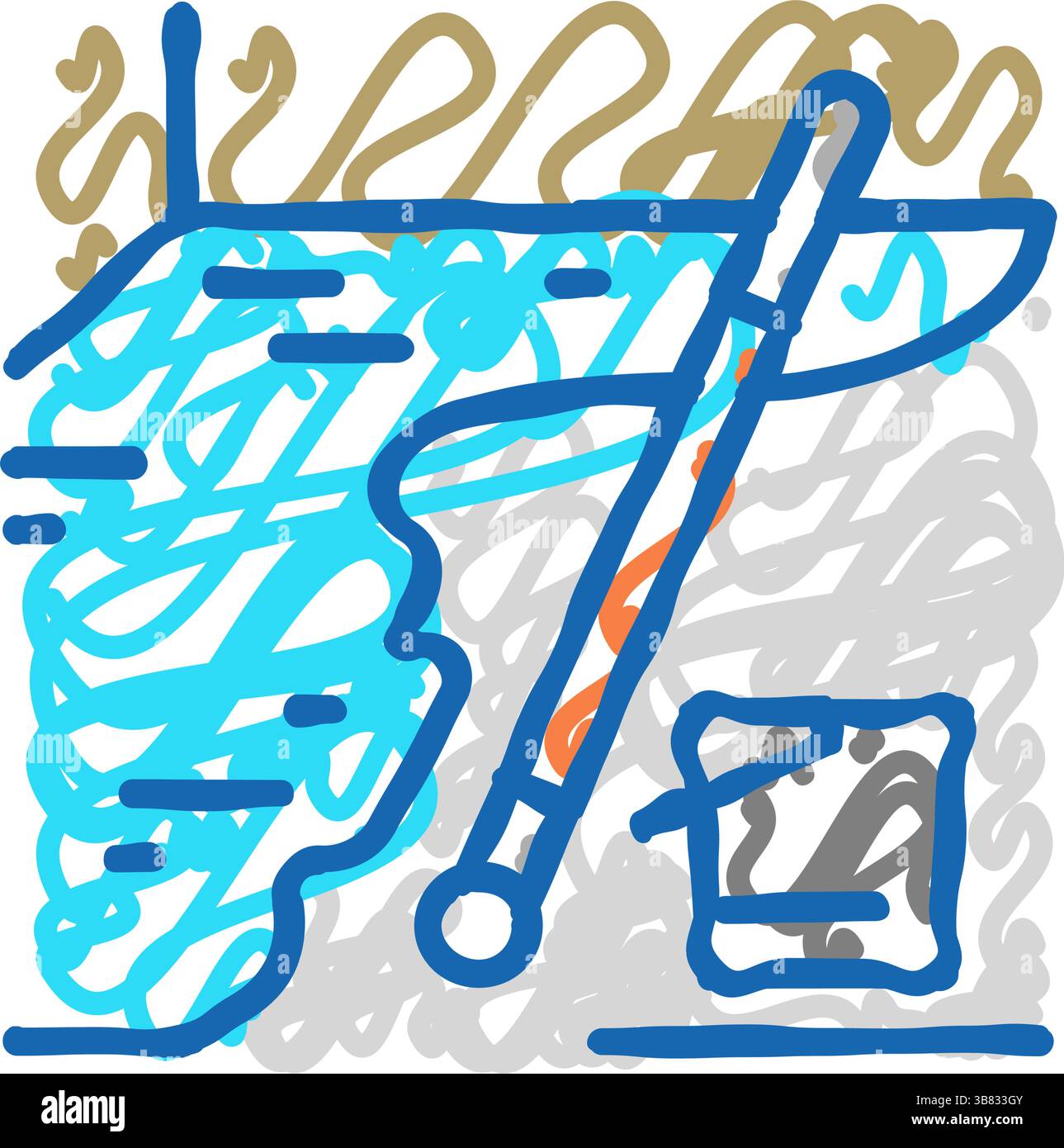 floor waterproofing icon doodle illustration Stock Vector Image & Art ...