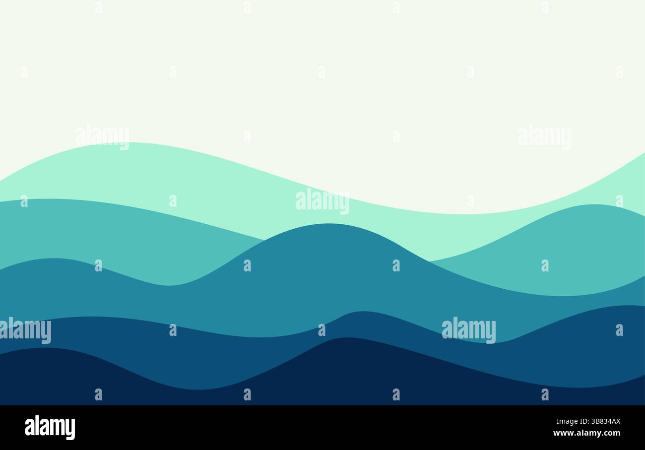 Abstract Wave Background Vector Illustration Stock Vector Image & Art ...