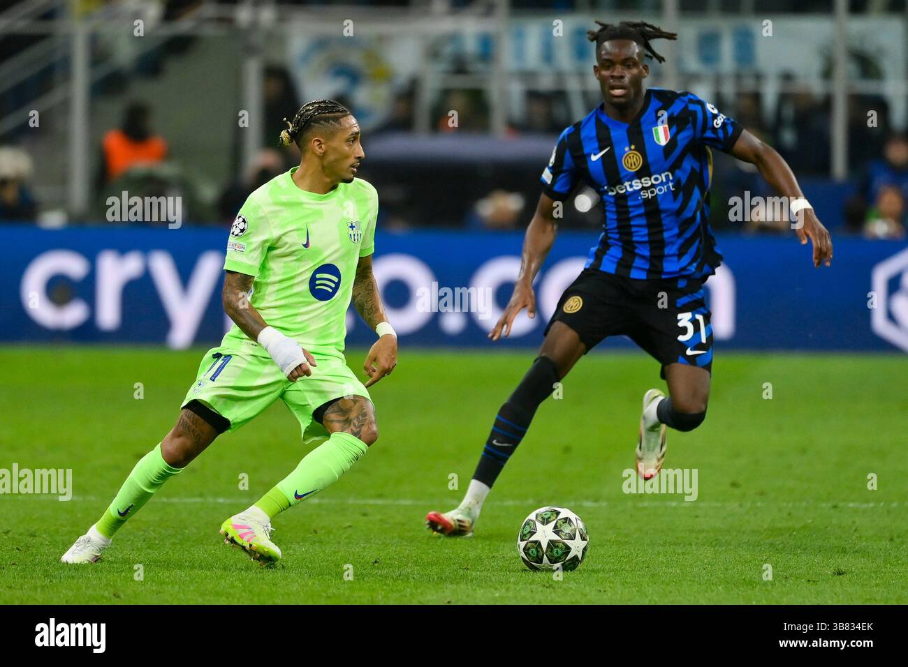 Milan,Italy - May 6: Raphinha of FC Barcelona during the UEFA Champions ...