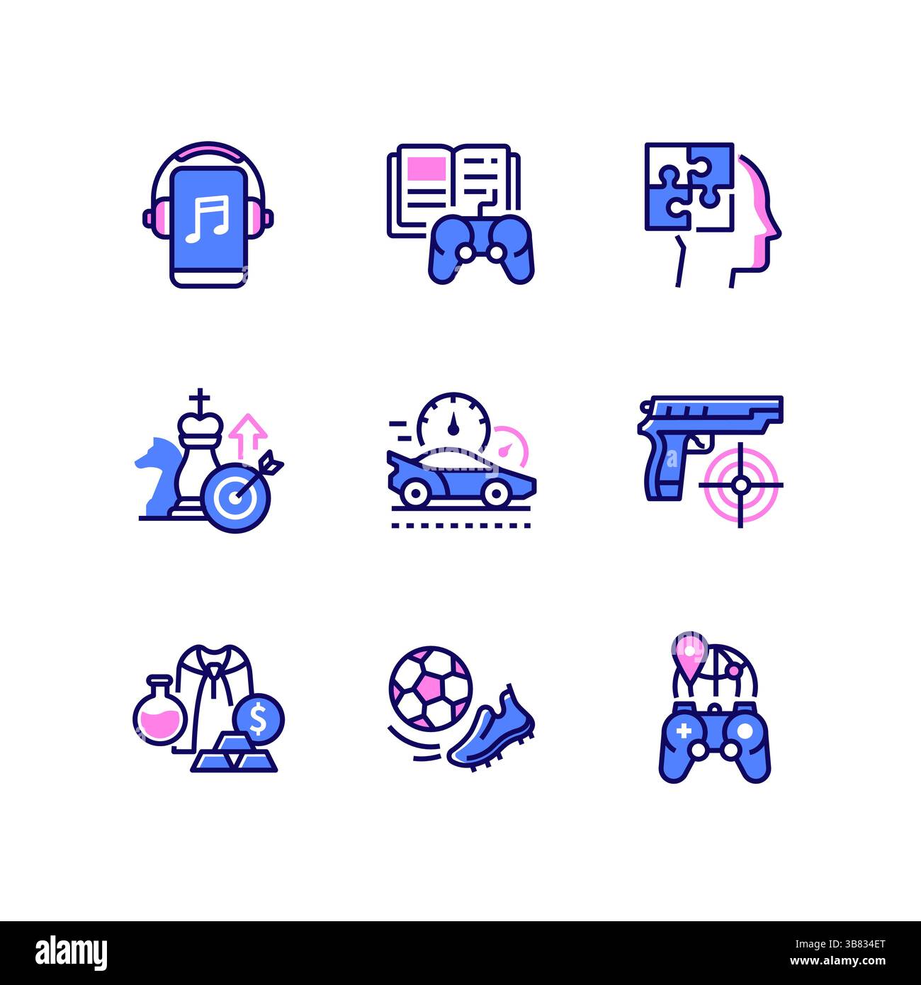 Wizard icon modern line Cut Out Stock Images & Pictures - Alamy