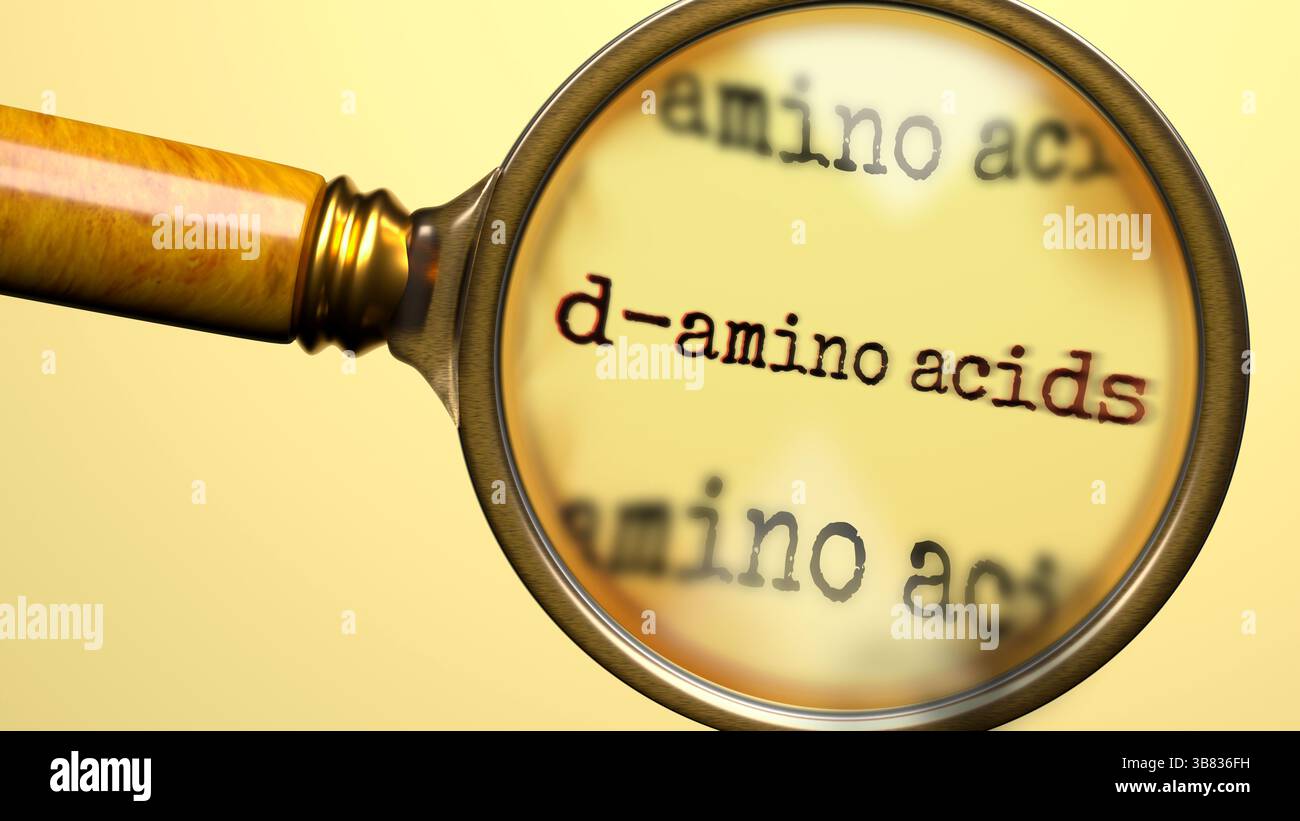 D-Amino Acids under magnifying glass. Thorough analysis and inspection ...