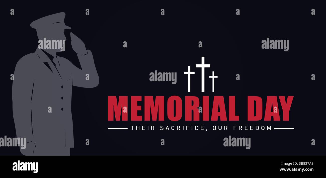 Honoring Our Heroes Memorial Day Remembrance and Tribute Stock Vector ...