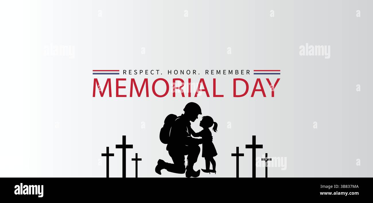 Never Forgotten Memorial Day Memorials and Tributes Stock Vector Image ...