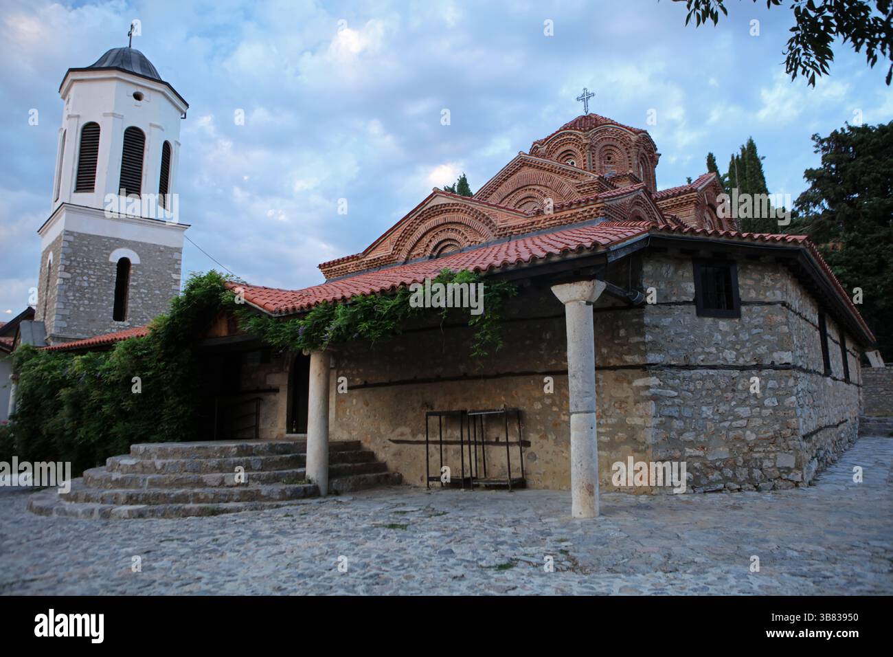 Holy Mother of God Peribleptos Church in Ohrid, North Macedonia Stock ...