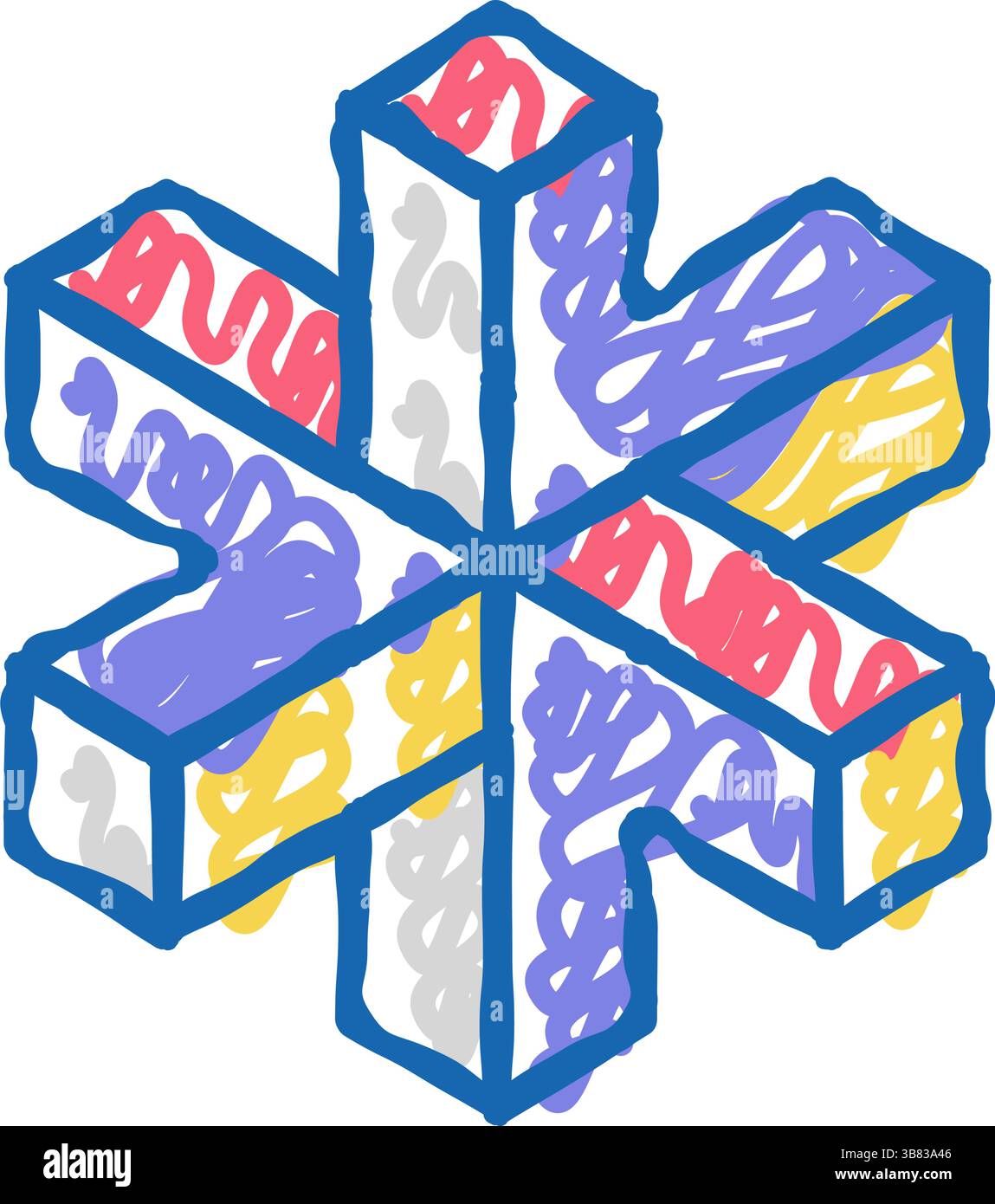 escher impossible geometric shape icon doodle illustration Stock Vector ...