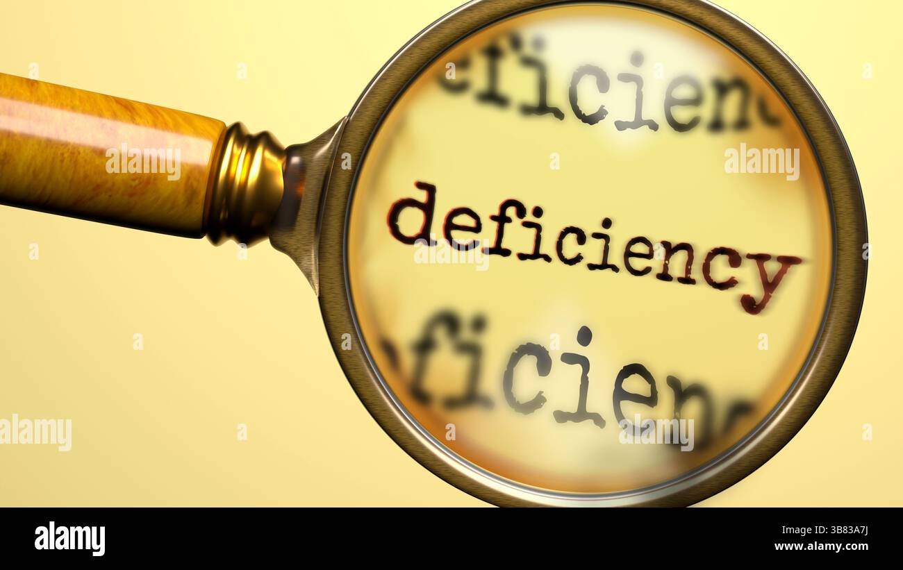 Deficiency under magnifying glass. Thorough analysis and inspection of ...