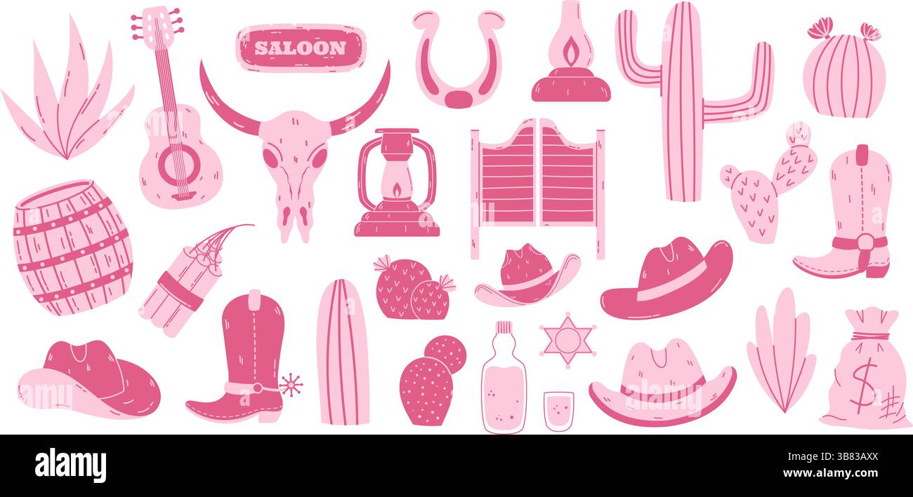 Pink barrel cactus Stock Vector Images - Alamy