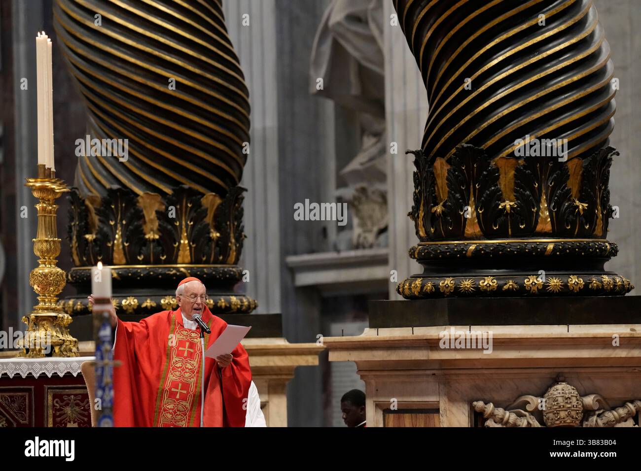 Cardinal Giovanni Battista Re celebrates a final Mass with cardinals ...