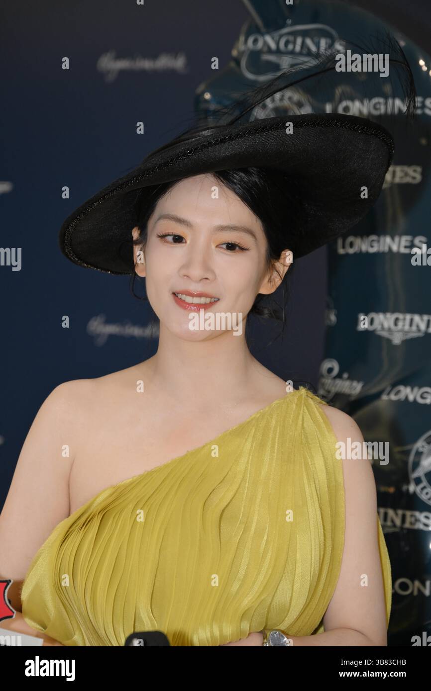 Chinese singer and actress Chen Haoyu attends an activity in Shanghai, China, 4 May, 2025 Stock ...