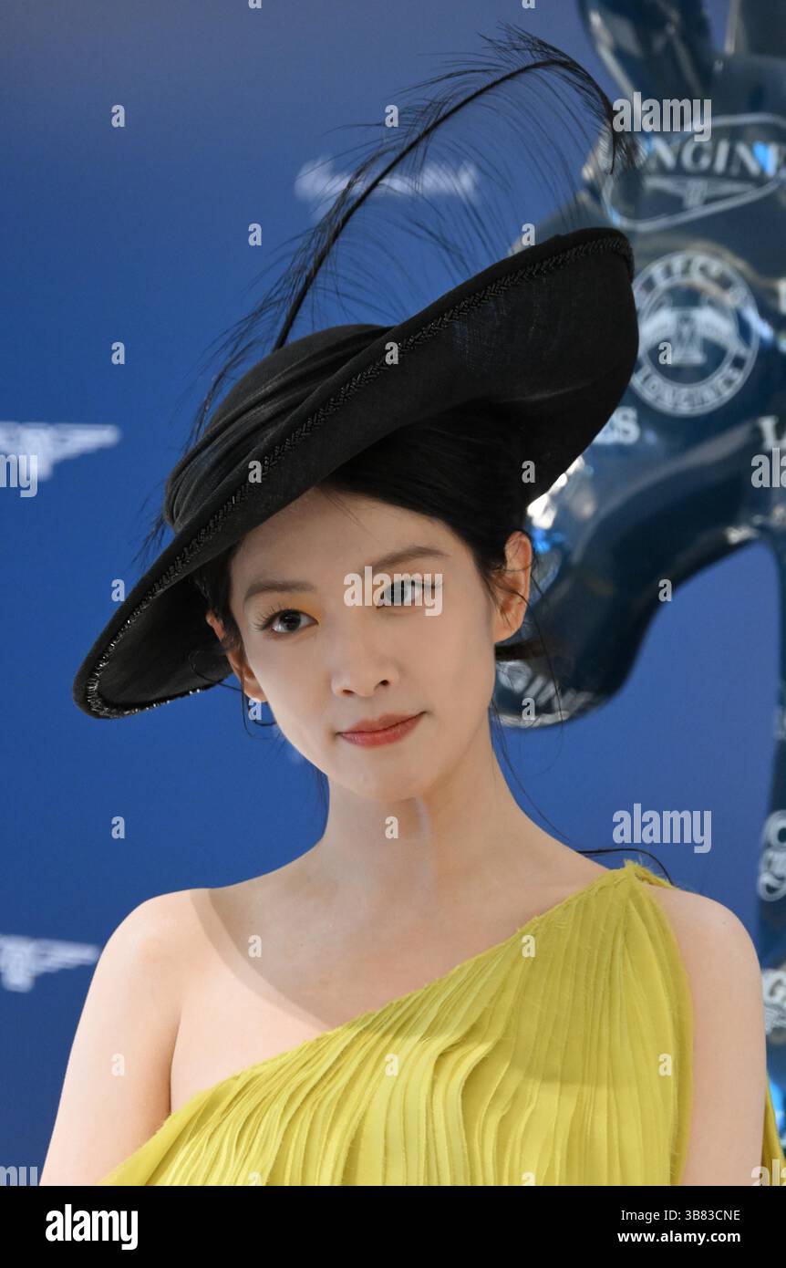 Chinese singer and actress Chen Haoyu attends an activity in Shanghai ...