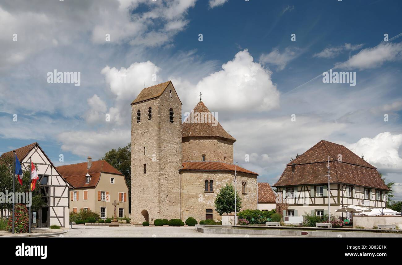 Medieval Church and Historic Buildings in a Tranquil French Village ...