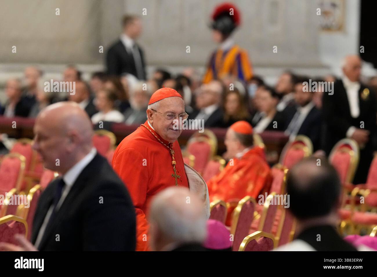 Cardinal Leonardo Sandri attends a final Mass celebrated by cardinals ...