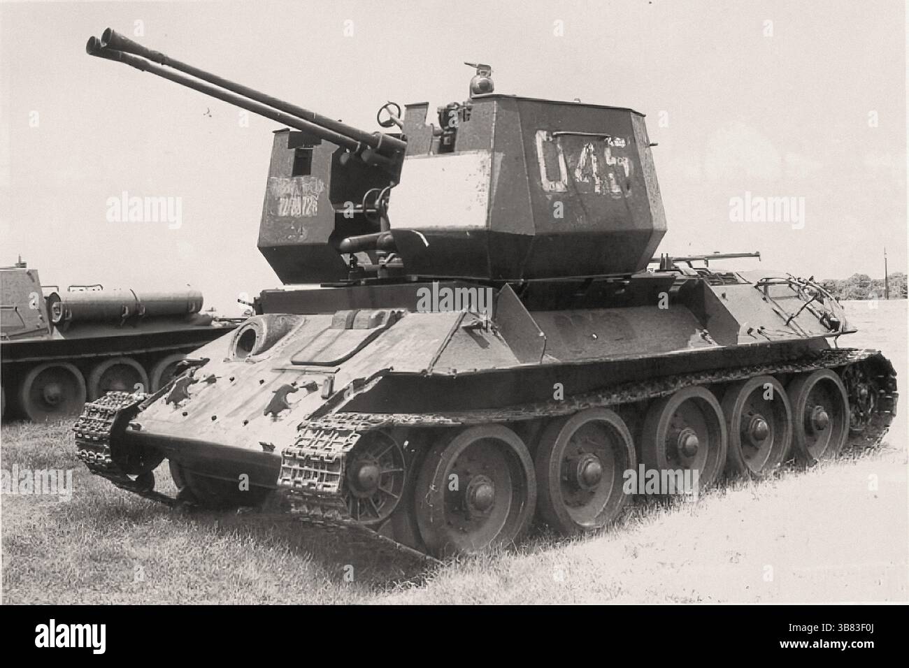 During the Vietnam War, small numbers of T-34-85 were modified with a ...