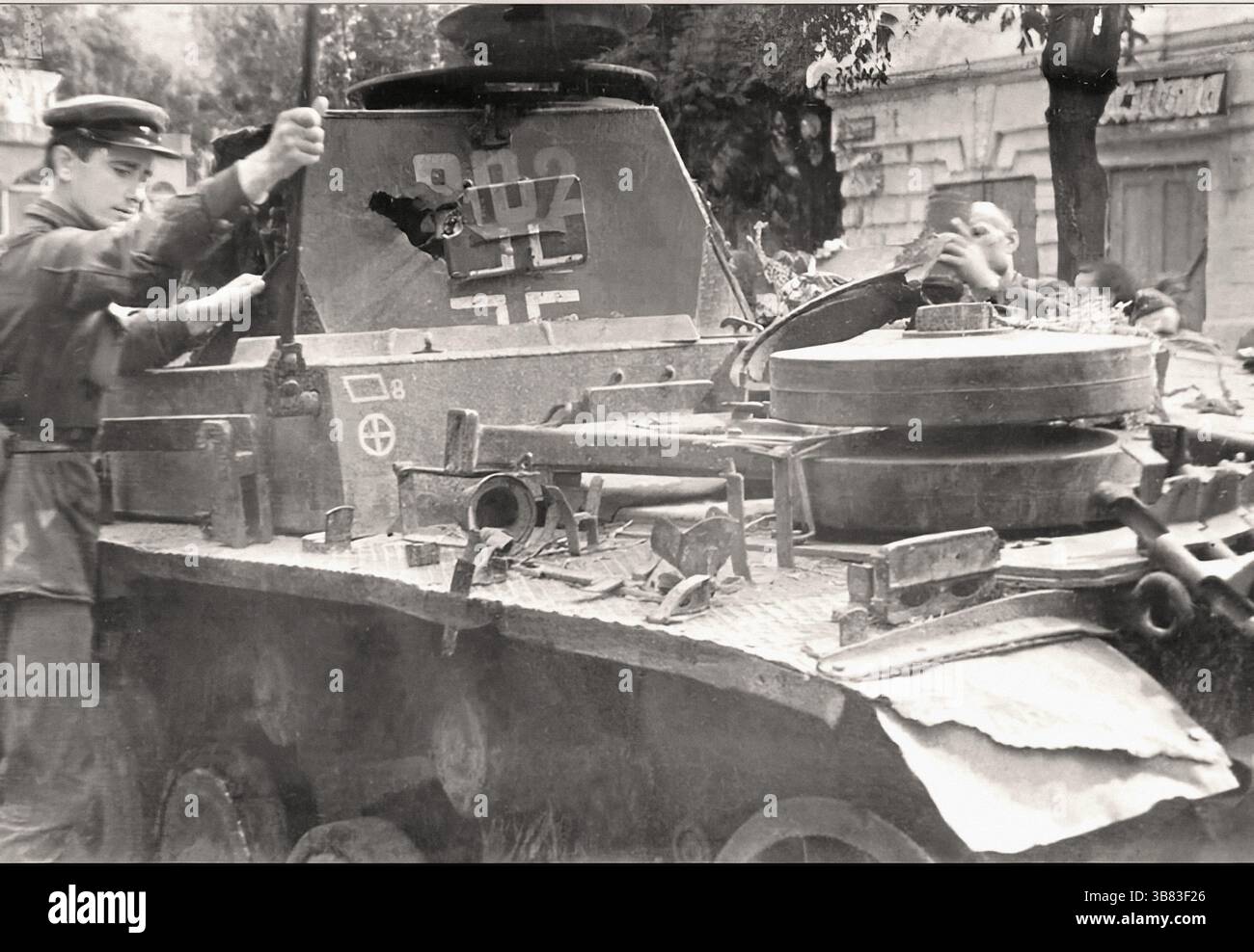 German light tank Pz. Kpfw.II from the 8th Tank Company of the 13th ...