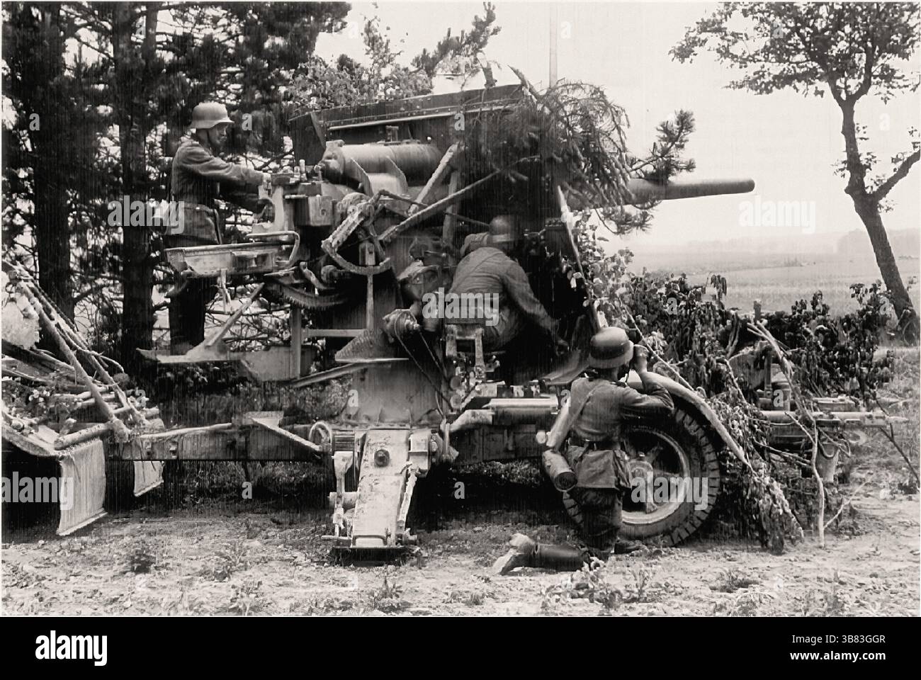 88 mm Flak gun - Historical document, photographer unknow Stock Photo ...