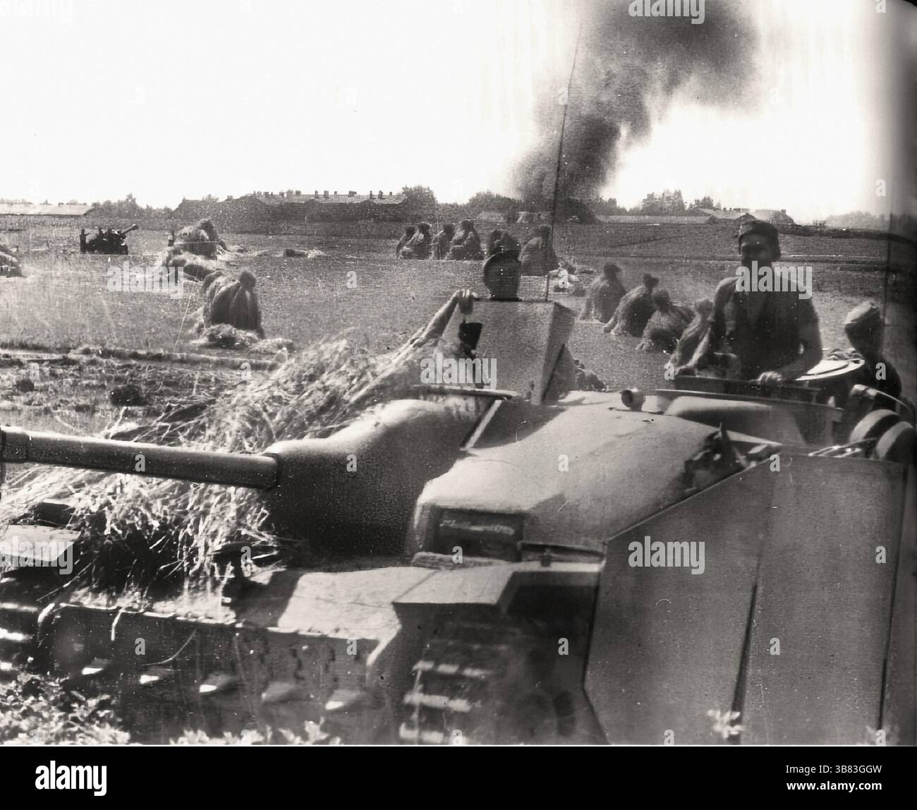 A late variant StuG III Ausf G during operations in Army Group Center ...