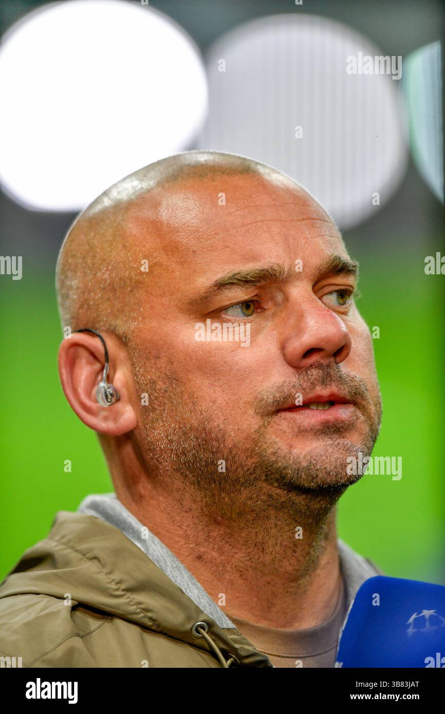 Milano, Italy. 06th May, 2025. Former footballer Wesley Sneijder seen ...