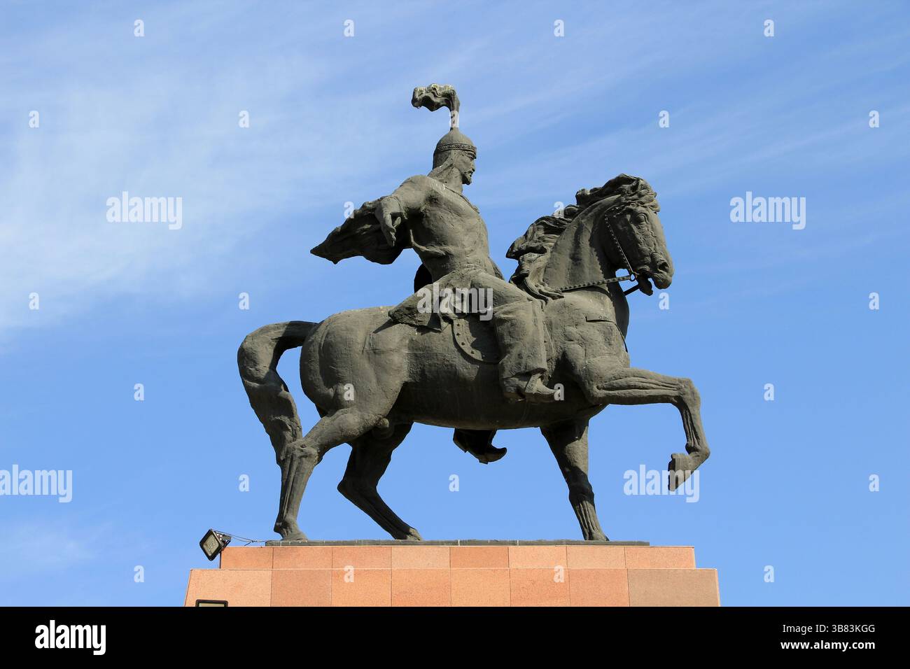 Manas Khan is the protagonist of the Manas Epic. Statue of Manas Khan ...