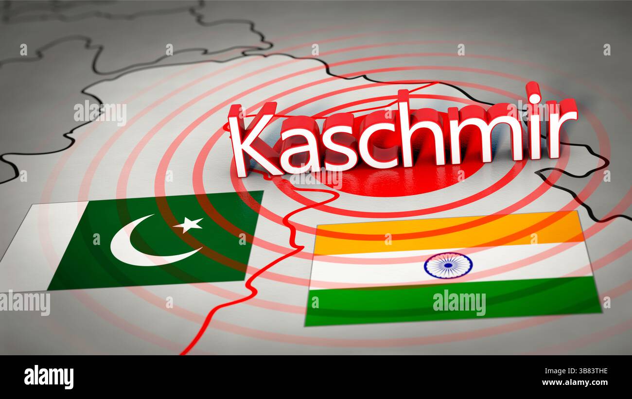 Pakistan india flags hi-res stock photography and images - Alamy