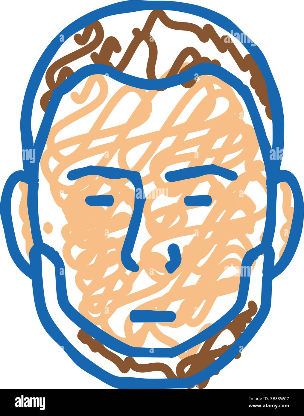 Without beard Stock Vector Images - Alamy