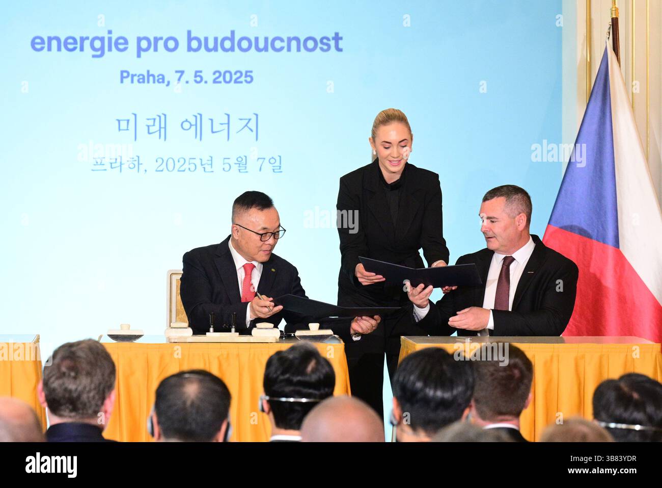 Prague, Czech Republic. 07th May, 2025. KHNP director Whang Joo-ho of ...