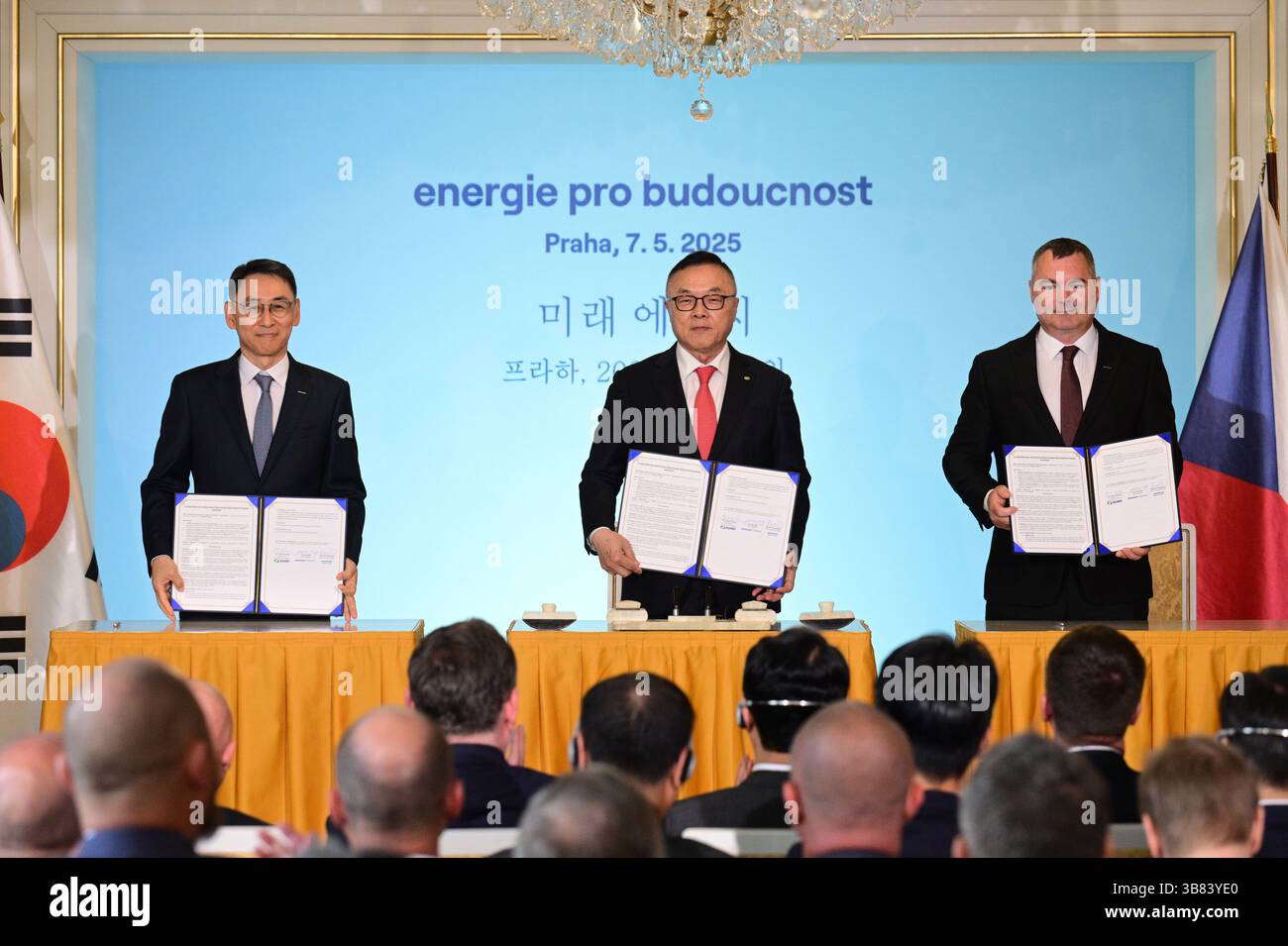 Prague, Czech Republic. 07th May, 2025. KHNP director Whang Joo-ho of ...