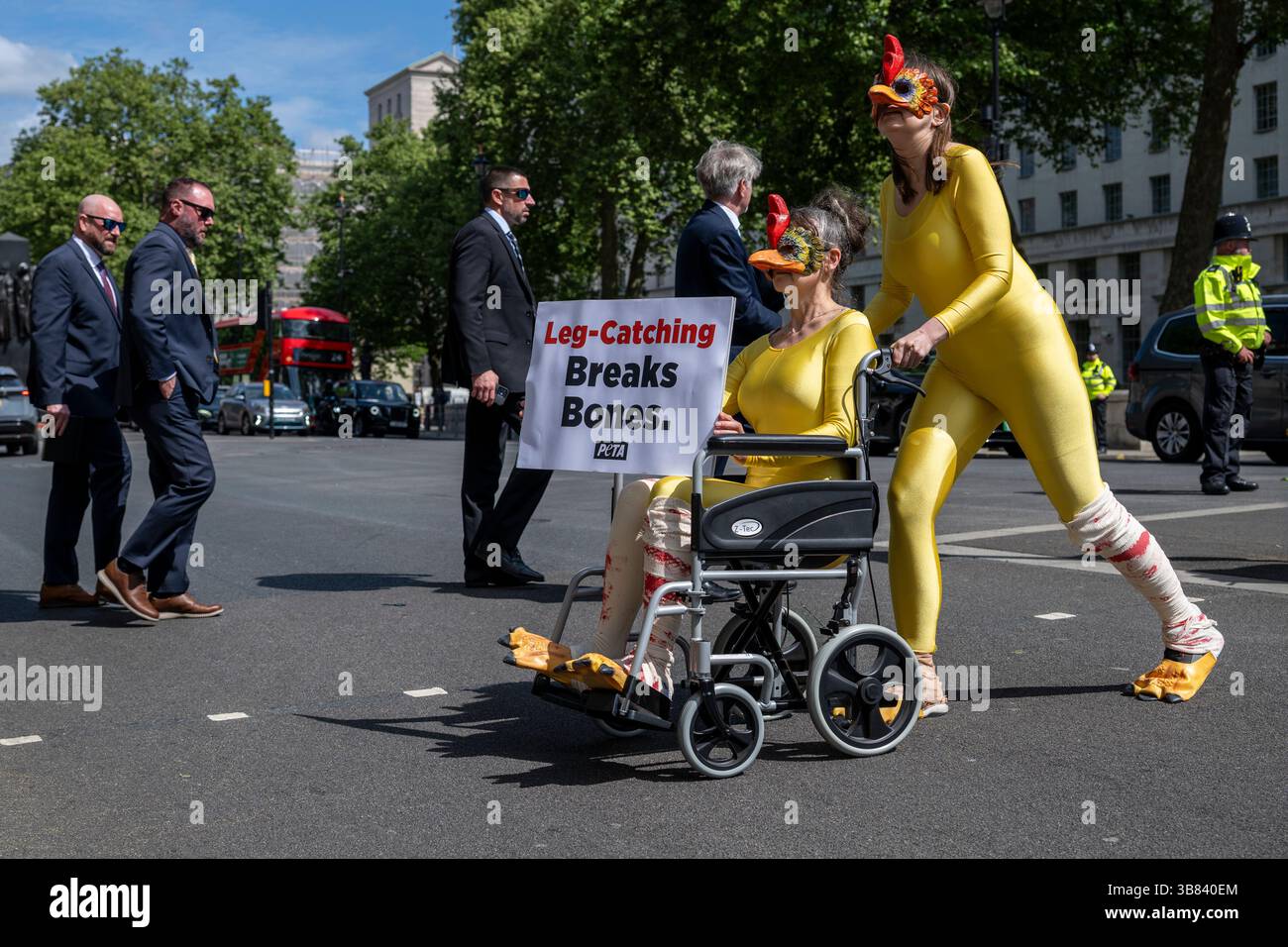 London, UK. 7 May 2025. Members of PETA, People for the Ethical ...