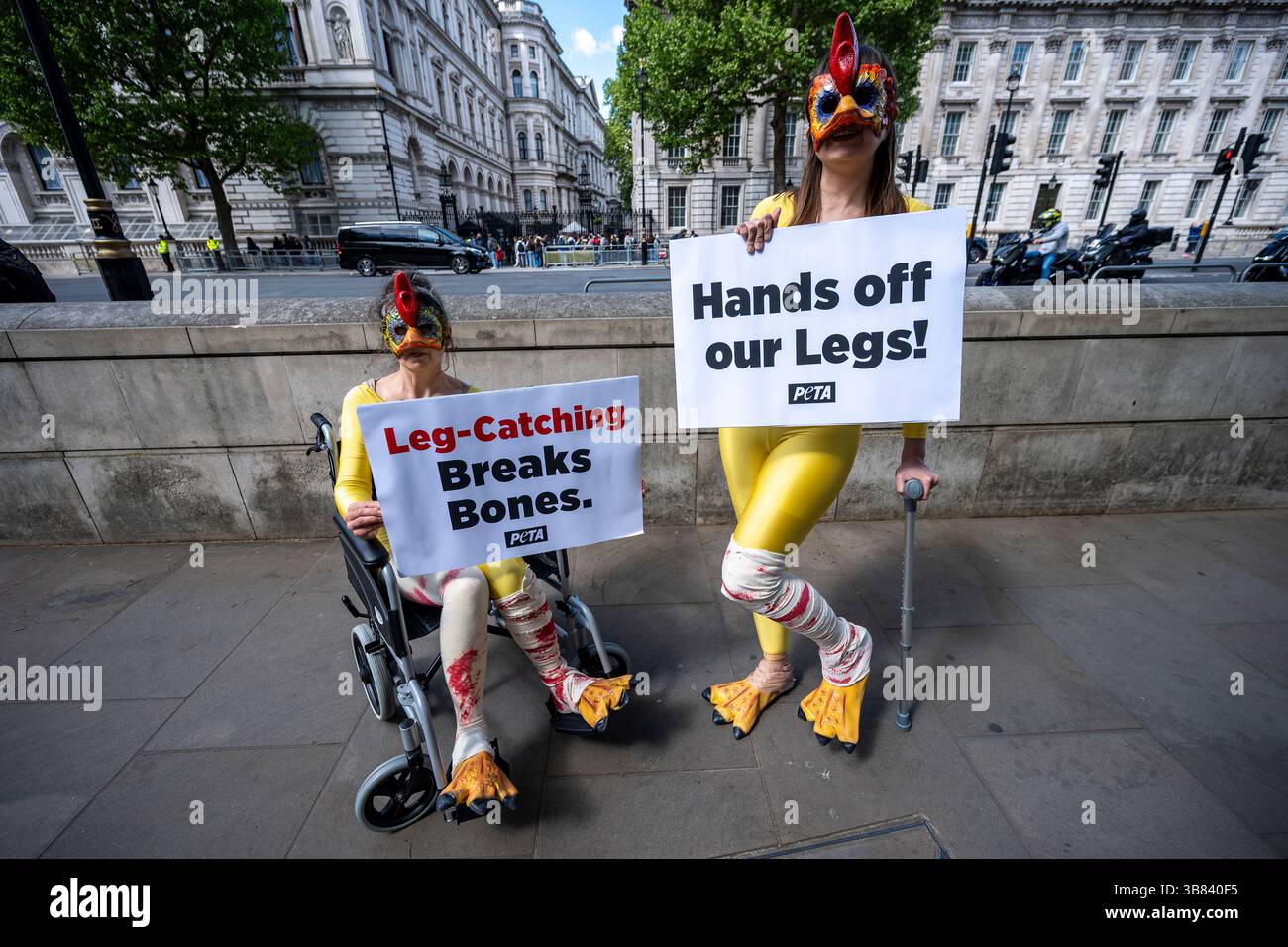 London, UK. 7 May 2025. Members of PETA, People for the Ethical ...