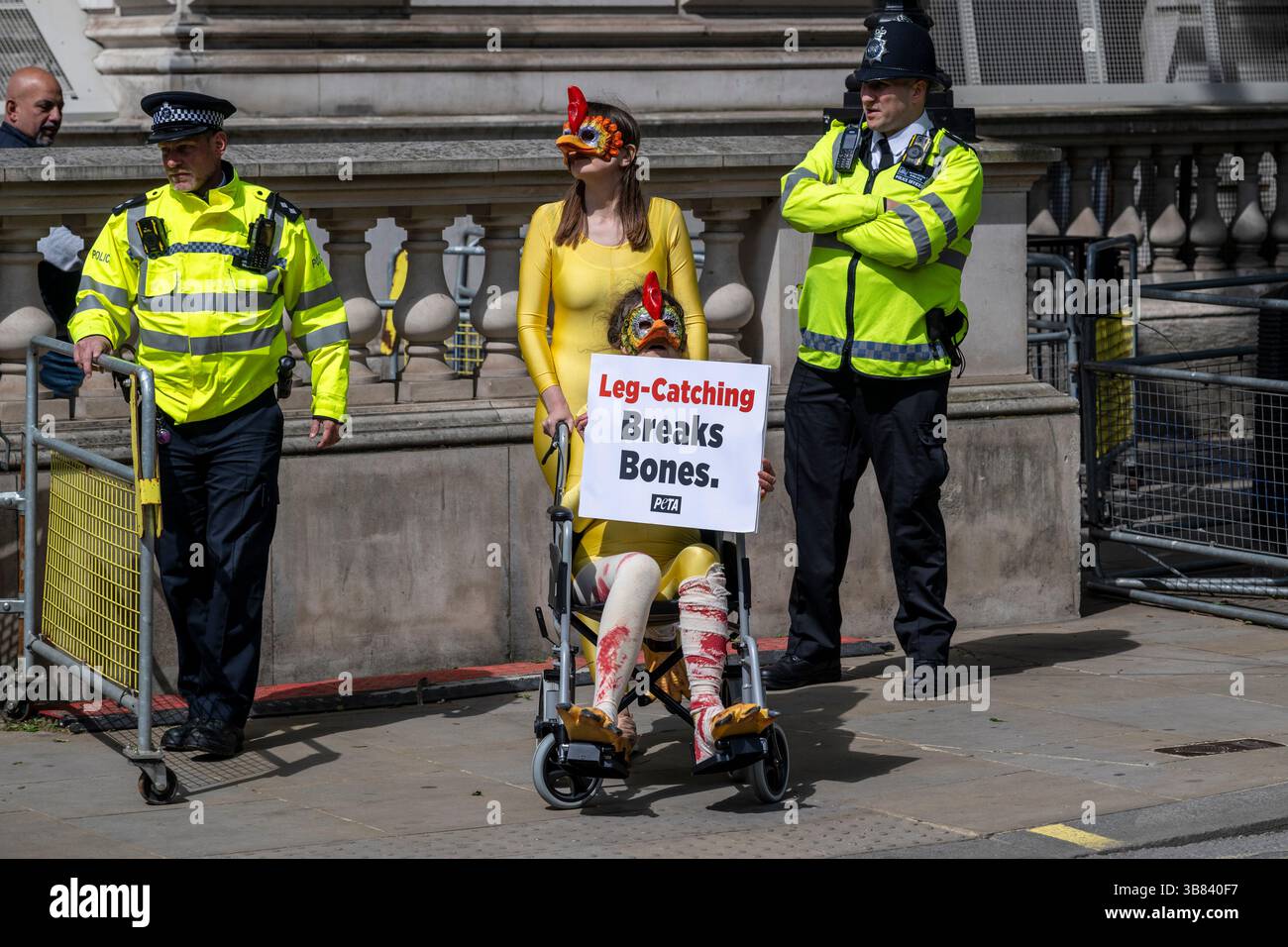 London, UK. 7 May 2025. Members of PETA, People for the Ethical ...