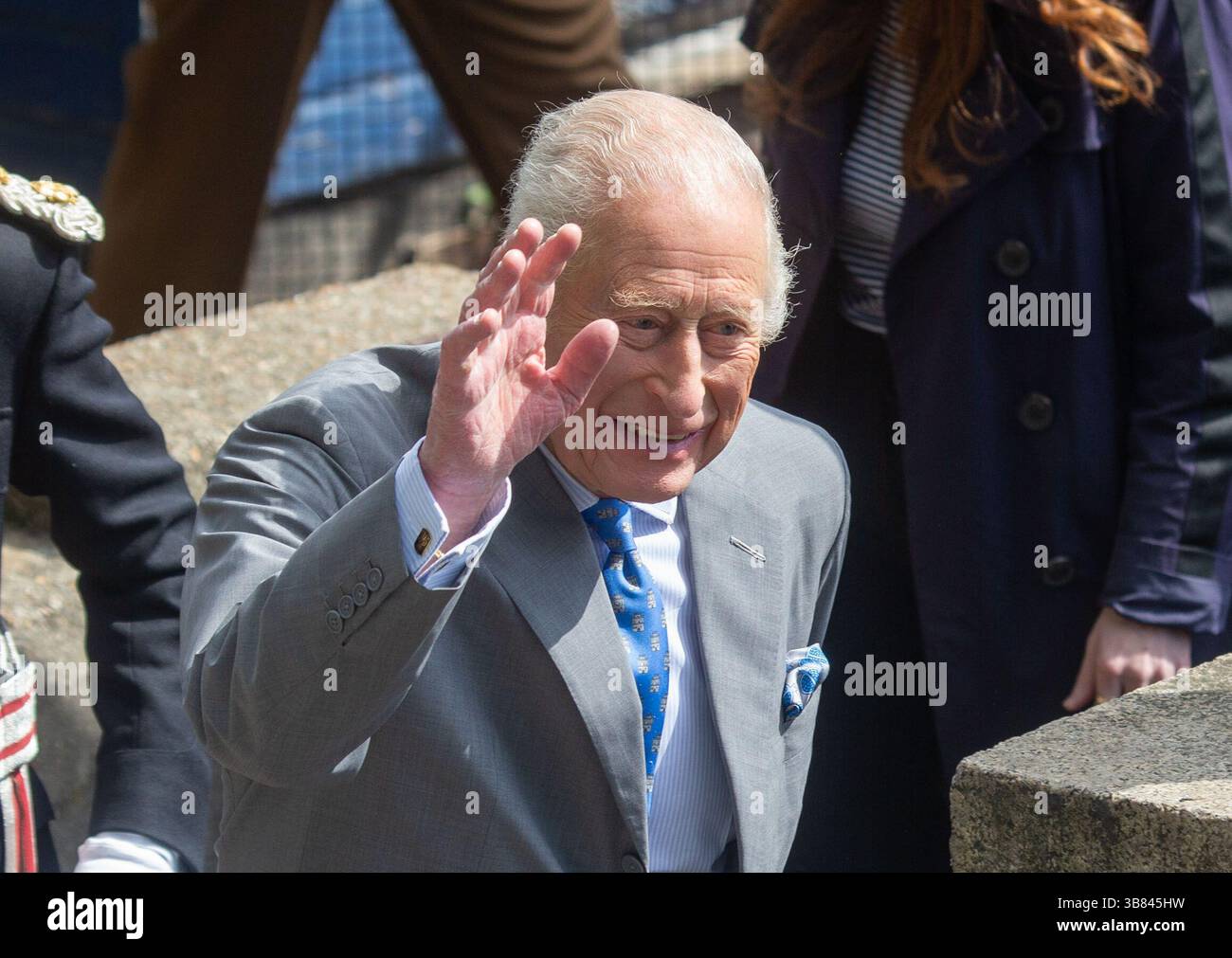 London, England, UK. 7th May, 2025. King CHARLES III arrives at ...