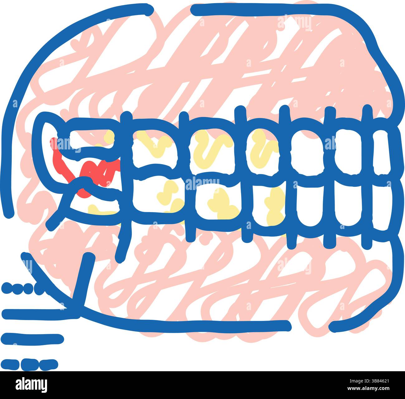 wisdom tooth icon doodle illustration Stock Vector Image & Art - Alamy