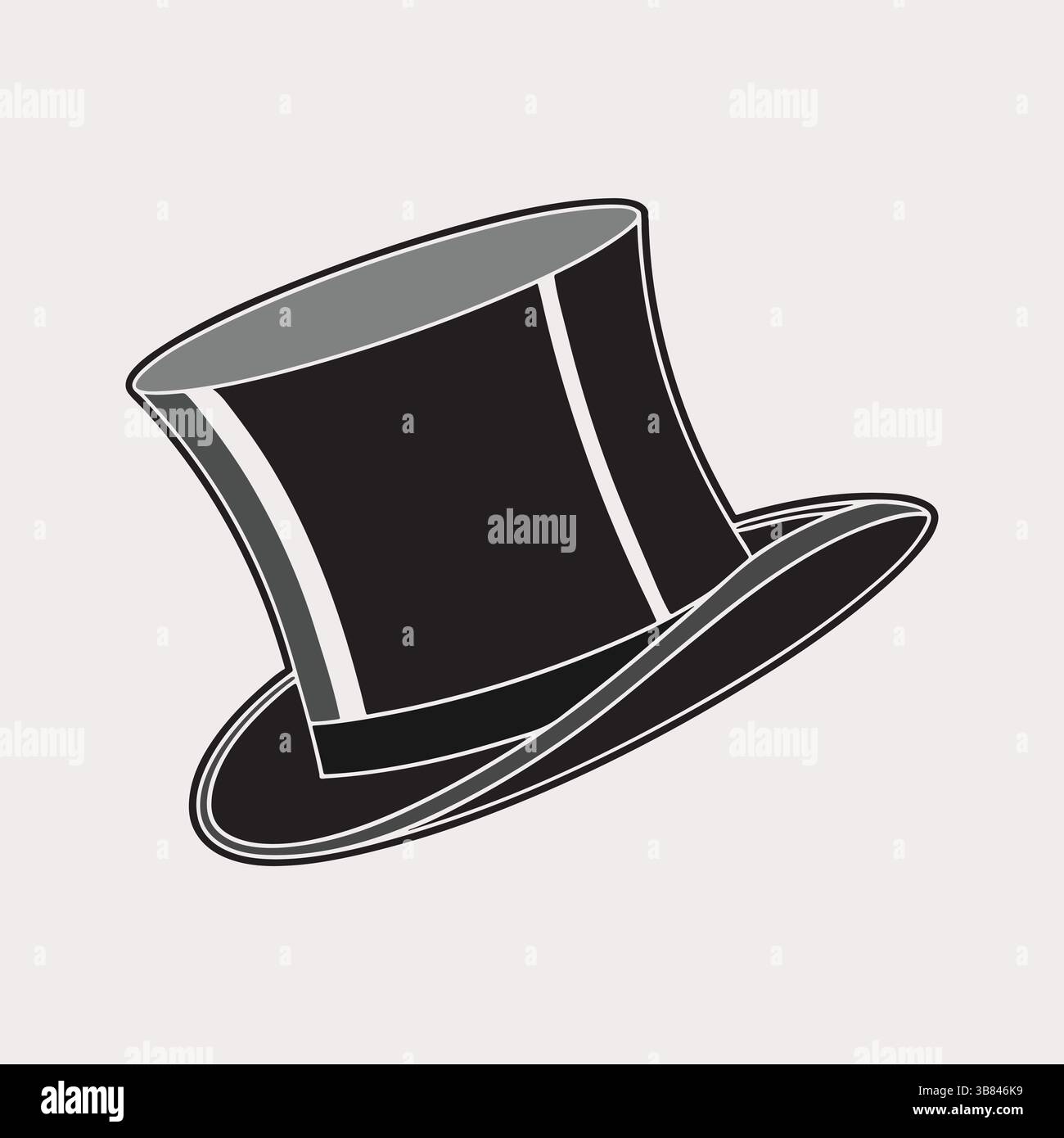 Magician hat silhouette isolated on white background. Magician hat icon ...