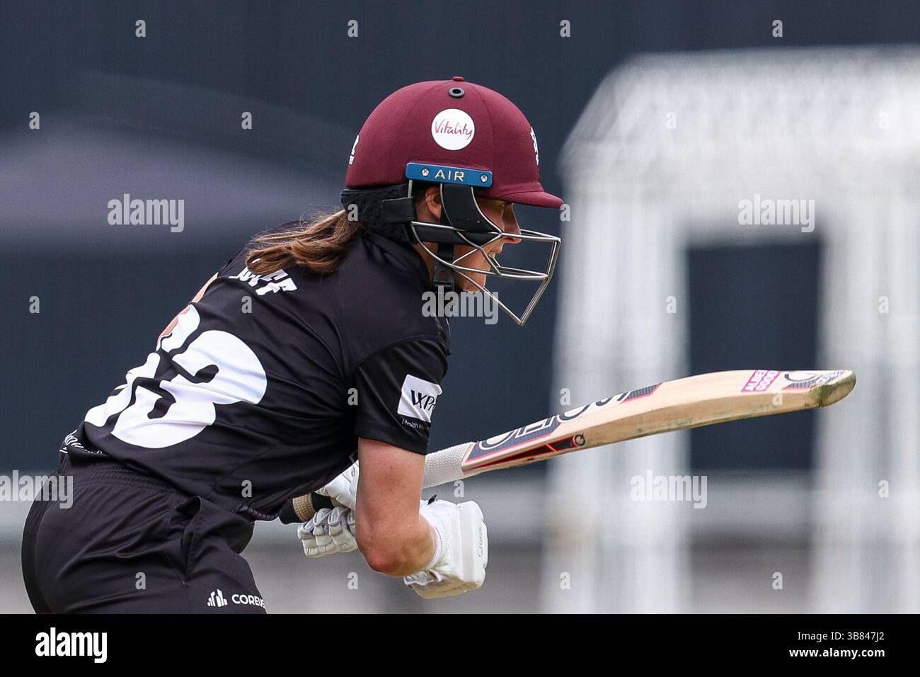 Birmingham, UK. 07th May, 2025. #63, Sophie Luff of Somerset in action ...